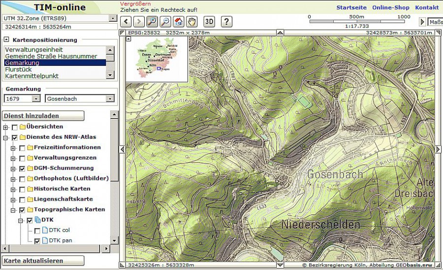 Linktipp: Karten auf TIM-online | siwiarchiv.de