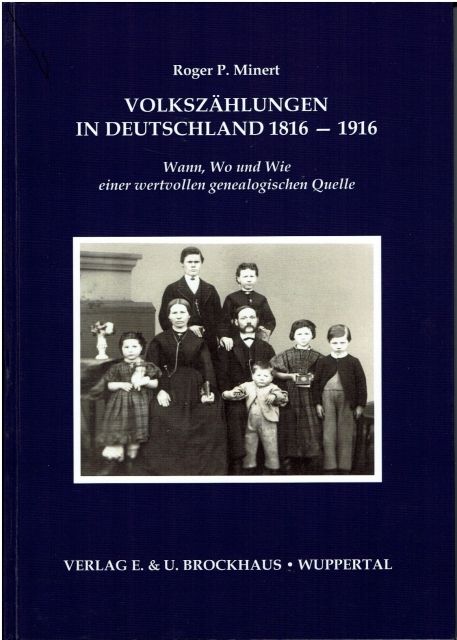 Literaturhinweis: Roger P. Minert: Volkszählungen in Deutschland 1816 ...
