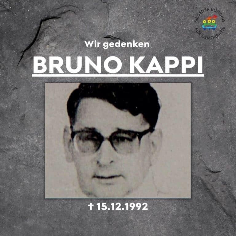 Vor 30 Jahren: Ermordung Bruno Kappis | siwiarchiv.de